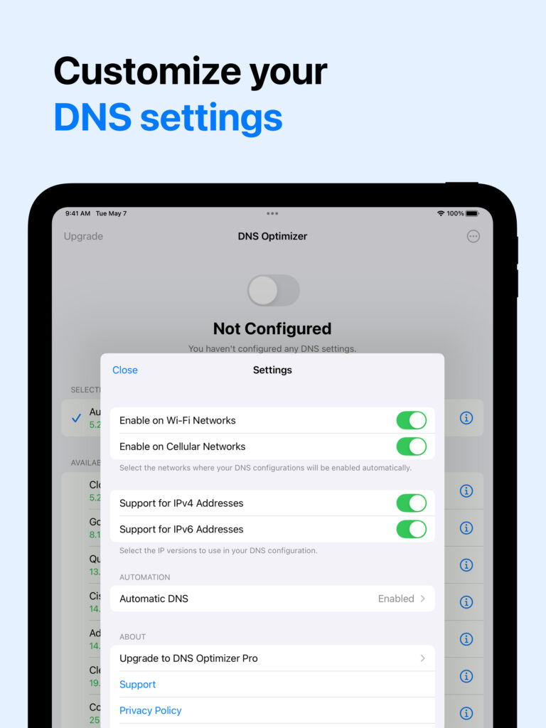 DNS Optimizer - Appecosys